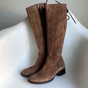 Born | Shoes | Born Cotto Suede Lace Up Back Tall Boots | Poshmark